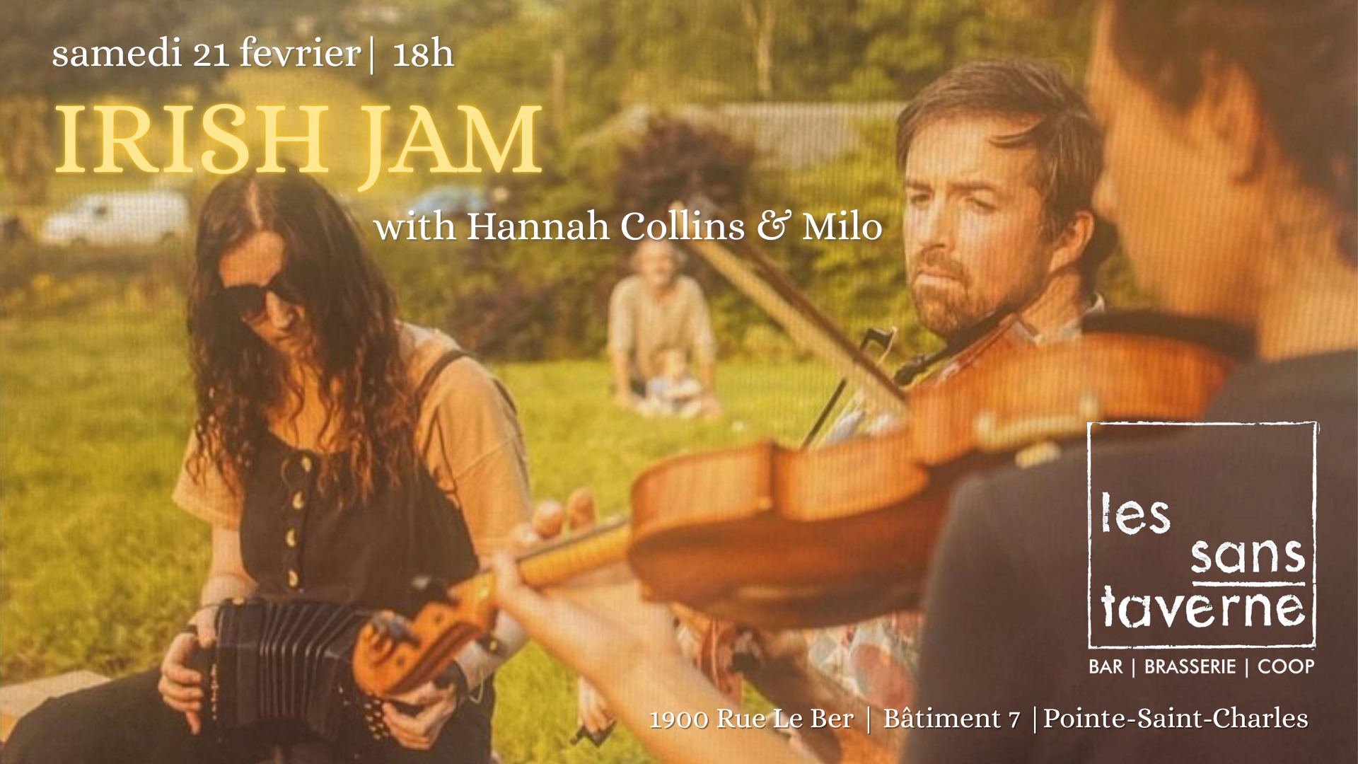 IRISH JAM with HANNAH & MILO - Bâtiment 7